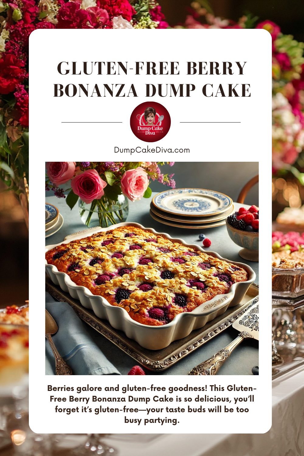 Gluten-Free Berry Bonanza Dump Cake - Dump Cake Diva