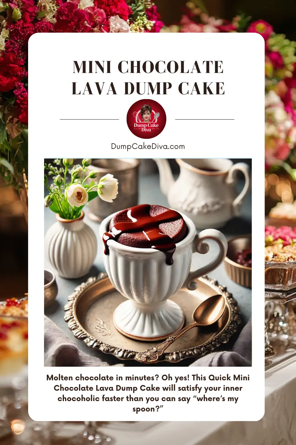 Mini Chocolate Lava Dump Cake - Dump Cake Diva