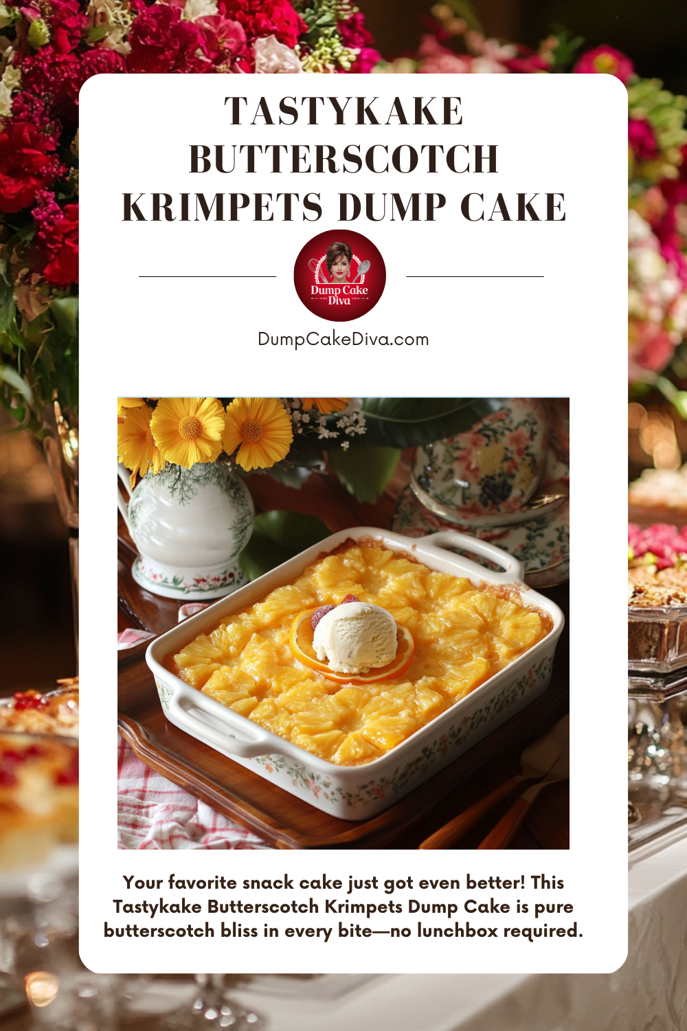 Tastykake Butterscotch Krimpets Dump Cake - Dump Cake Diva